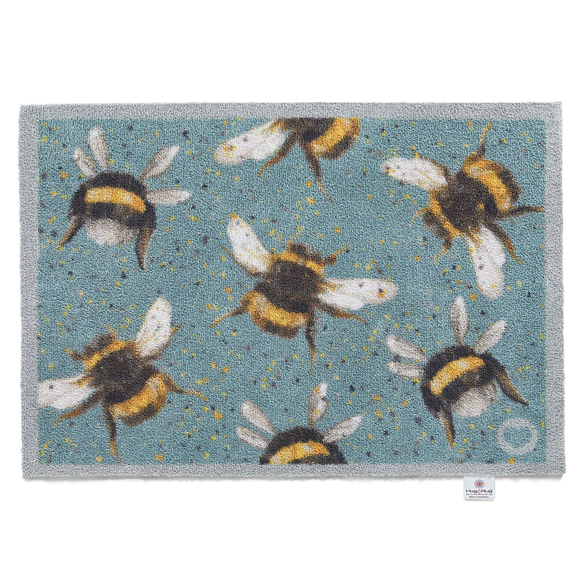 Blue Bumble Bees Doormat | Eco-Friendly | UK-Made Doormat – Bean and Bemble