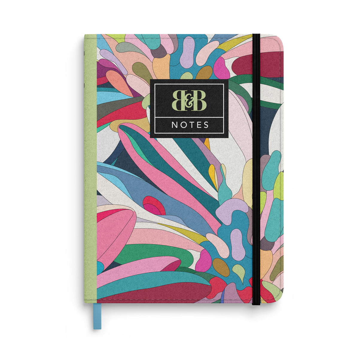 Abstract Fleur Pop A5 Notebook | Colourful Refillable Design – Bean and ...